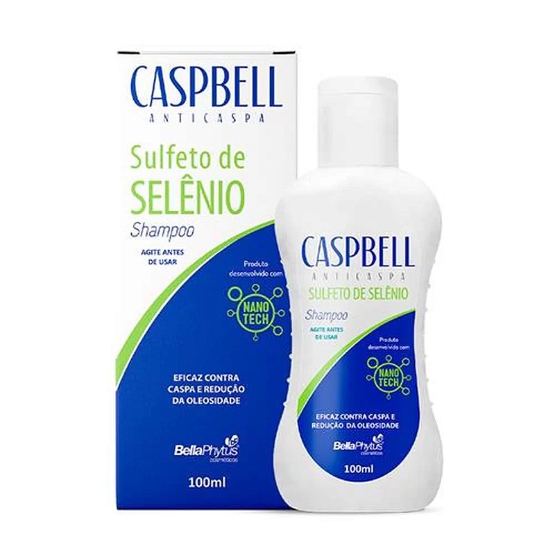 Shampoo Anticaspa Caspbell Sulfeto De Selênio 100ml - FarmaViver