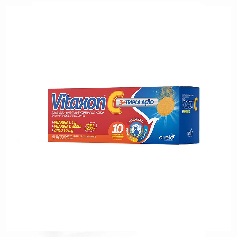 VITAXON C TRIPLA ACA O EFERV 10CPR AIRELA - FarmaViver - Farmácia ...