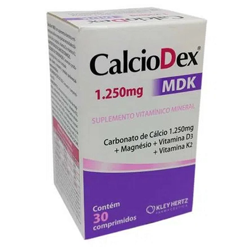 CALCIODEX MDK 1.250 MG 30CPR KLEY HERTZ - FarmaViver - Farmácia Online ...