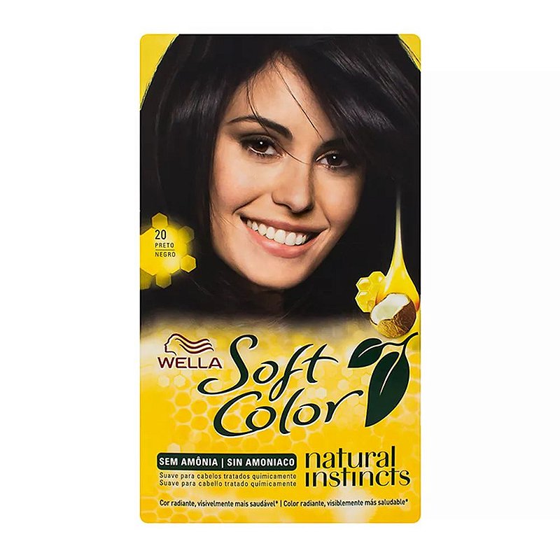 Tintura soft color 20 preto - FarmaViver