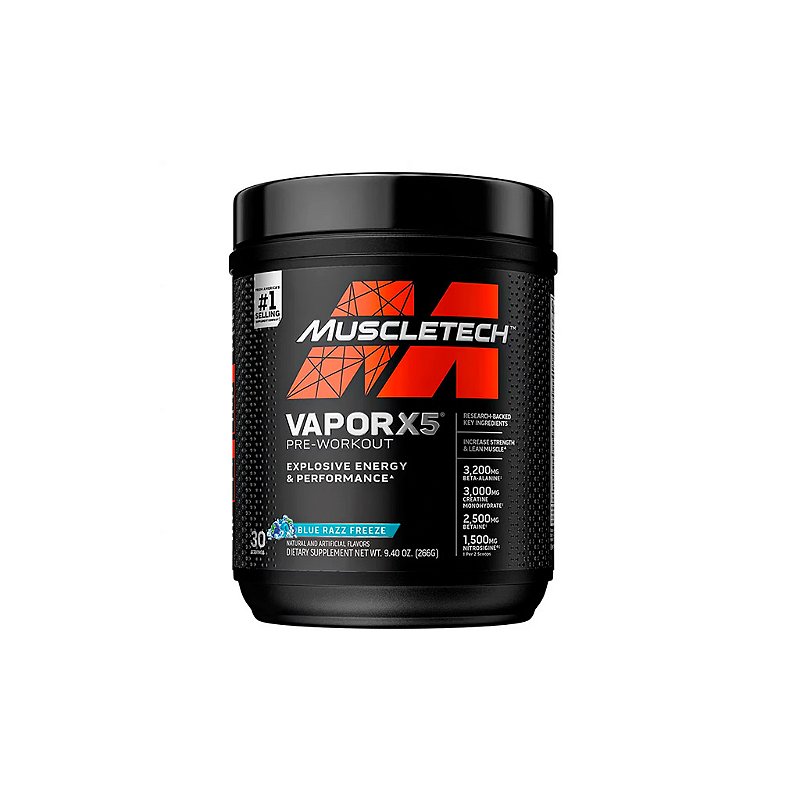 VAPOR X5 PRE WORKOUT MUSCLE TECH - 360G - Ninja Suplementos Curitiba ...