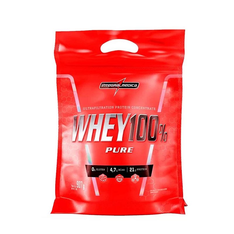 Whey 100 Pure Refil Integralmedica 900g Ninja Suplementos Curitiba
