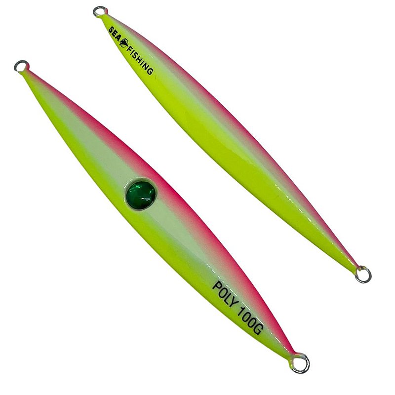 Jig Poly 100g COR Limao/GLow sea fishing - SCPesca