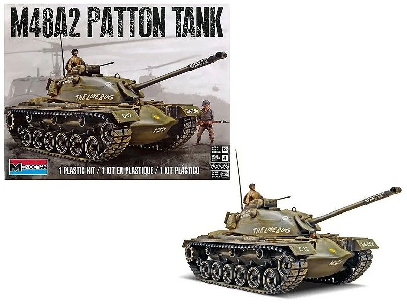M48A2 Patton Tank - 1/35 - Monogram 85-7853 - BLIMPS