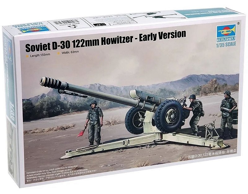 Soviet D30 122mm Howitzer - Early Version - 1/35 - Trumpeter 02328 - BLIMPS