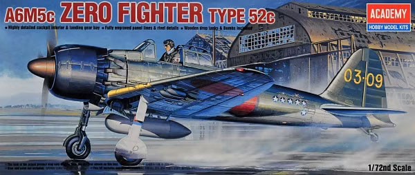 A6M5c Zero Fighter Type 52c - 1/72 - Academy 12493 - BLIMPS
