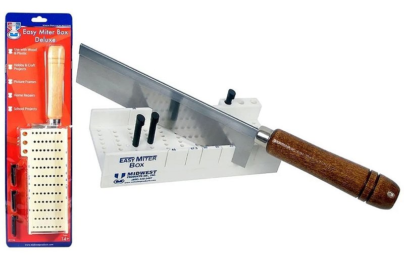 Easy Miter Box Deluxe (gabarito de corte com serra) - Midwest 1136 - BLIMPS