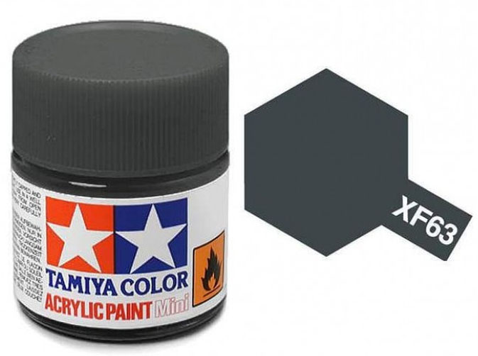 Tinta Acrílica Mini Xf-63 Cinza Alemão (10 ml) - Tamiya 81763 - BLIMPS