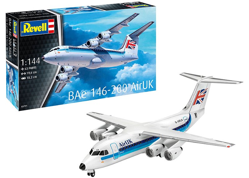 BAe 146-200 AirUK - 1/144 - Revell 03791 - BLIMPS