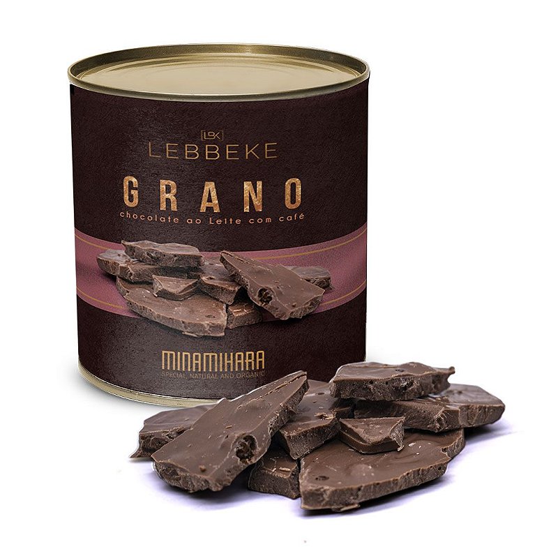 Lascas de Chocolate ao Leite com grãos de Café - Lebbeke