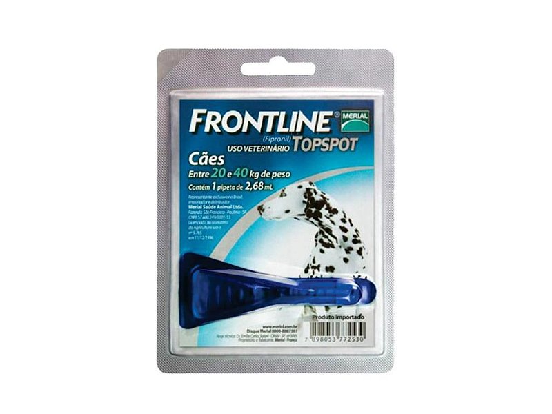 Frontline Topspot 20/40 Kg (g) - Agro Shop Chuí
