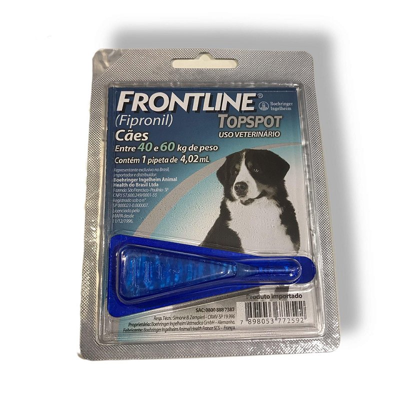 Frontline Topspot 40/60 Kg (gg) - Agro Shop Chuí