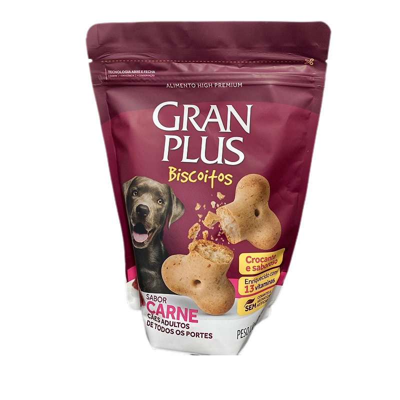 Biscoito Gran Plus Cao Ad Carne 300g - Agro Shop Chuí