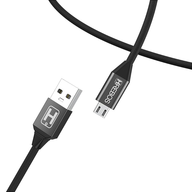 Cabo Turbo Micro USB V8 1 Metro Nylon Reforçado Hrebos HS-213 ...