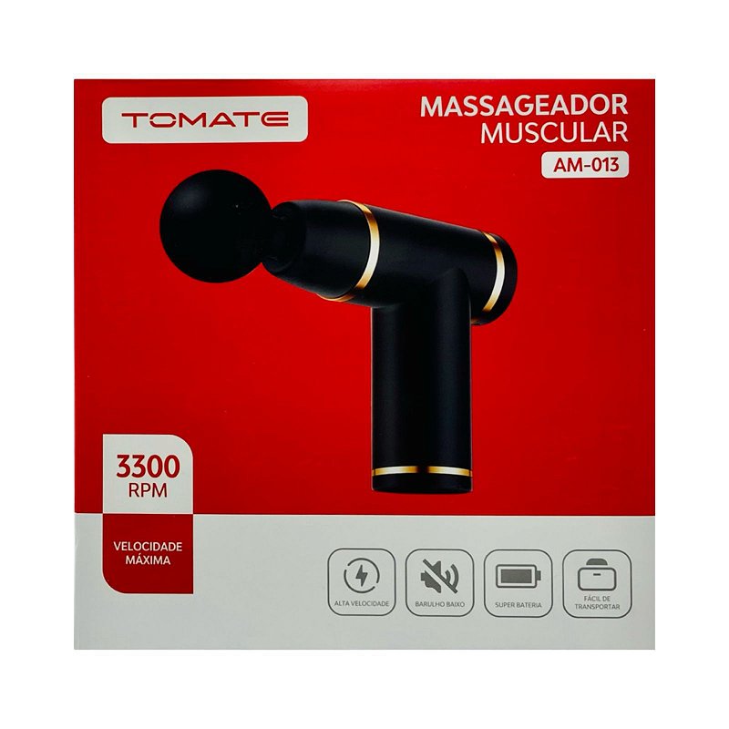 Massageador Tomate Relaxante Muscular 4 Pontas Massageadoras - Importados NAVI Atacado