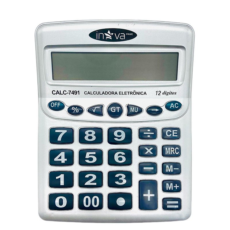 Calculadora Eletrônica 12 Dígitos Inova CALC-7491 - Importados NAVI Atacado