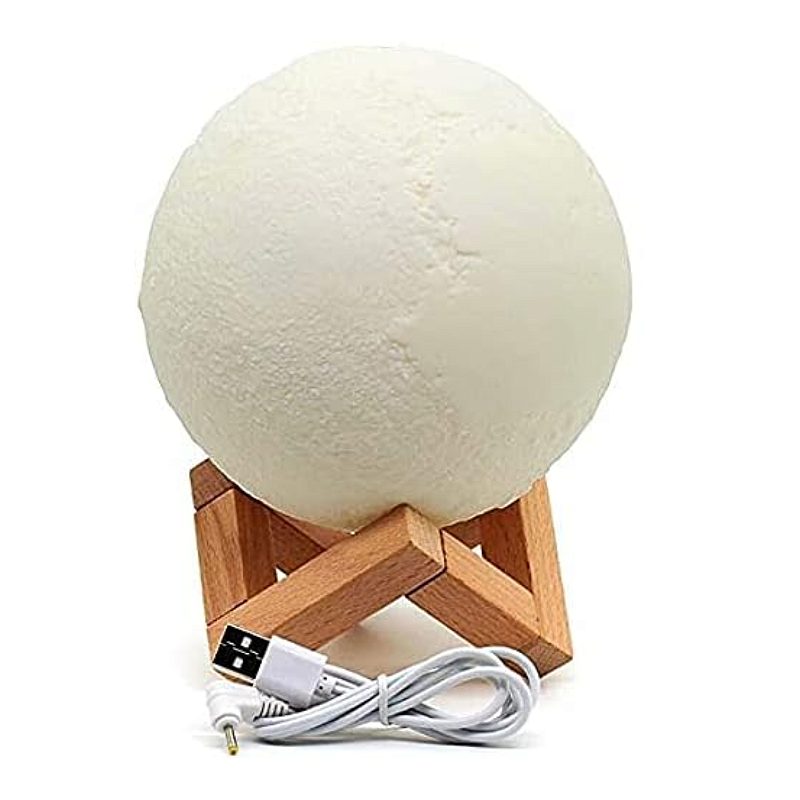 Umidificador Aromatizador Luminária Lua Cheia 3D 880ml - Prime Utilidades