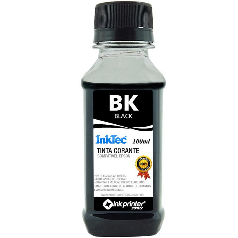 Tinta Corante InkTec Preta para Impressora Epson (100ml) - Tintas para ...