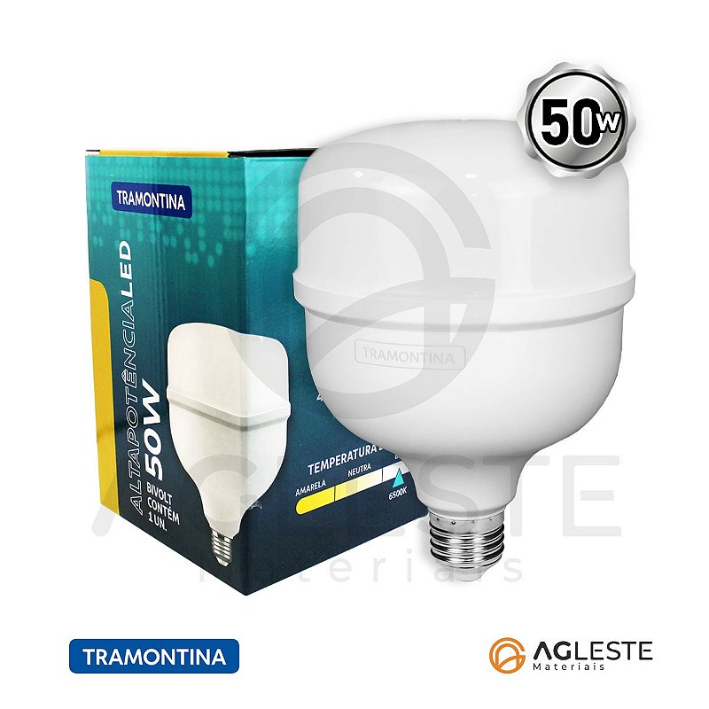LAMPADA DE LED ALTA POTENCIA 50W 6500K - TRAMONTINA - AG Leste Materiais