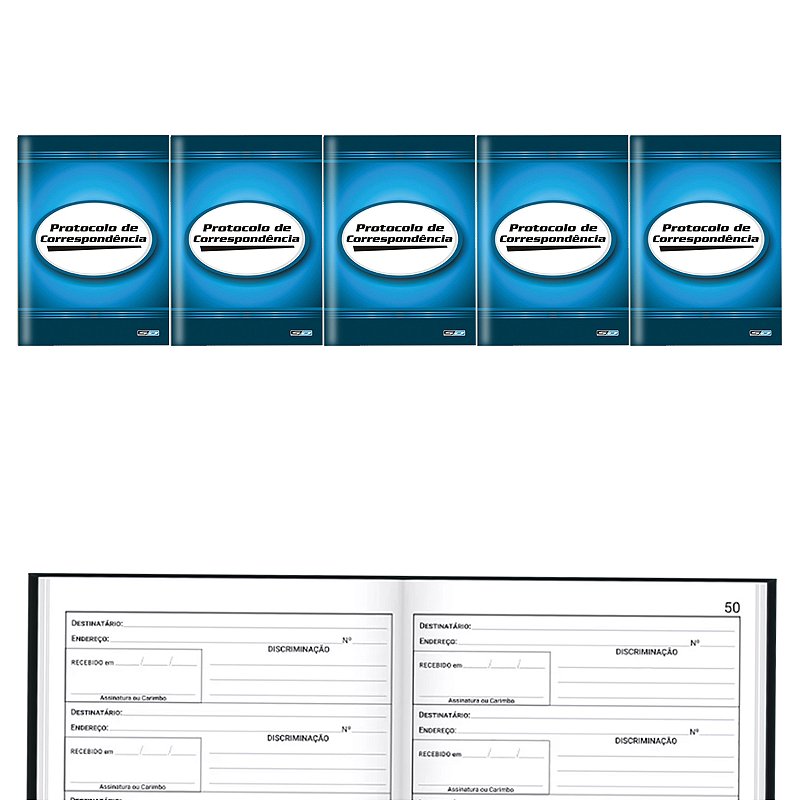 Caderno Livro De Protocolo De Correspondência - Loja virtual Redomma Caderno Livro De Protocolo De Correspondência - Loja virtual Redomma