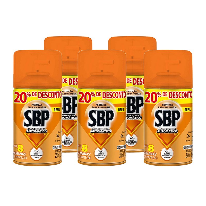 Inseticida Automático Sbp Multi Refil 250ml - Redomma: Ofertas ...
