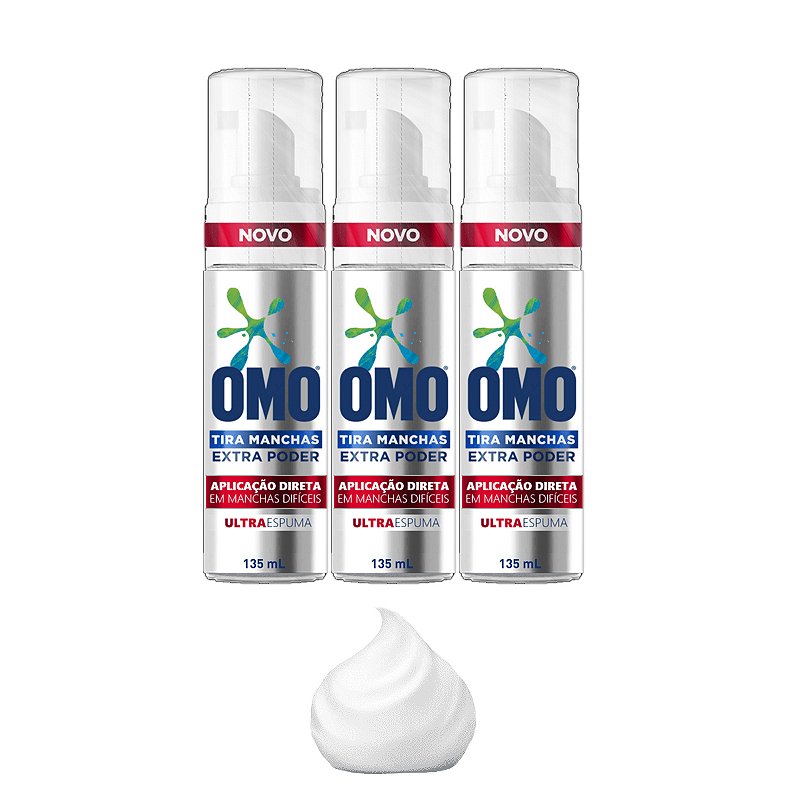 Tira Manchas Omo Extra Poder Ultra Espuma Frasco 135ml - Redomma ...
