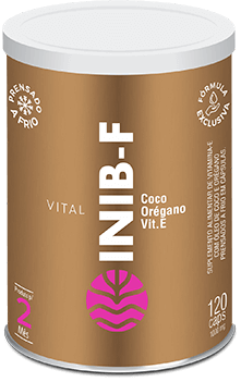 Inib-F - Óleo de Orégano+Vit E em Cápsulas - Vital Atman -Pote 120cáps ...