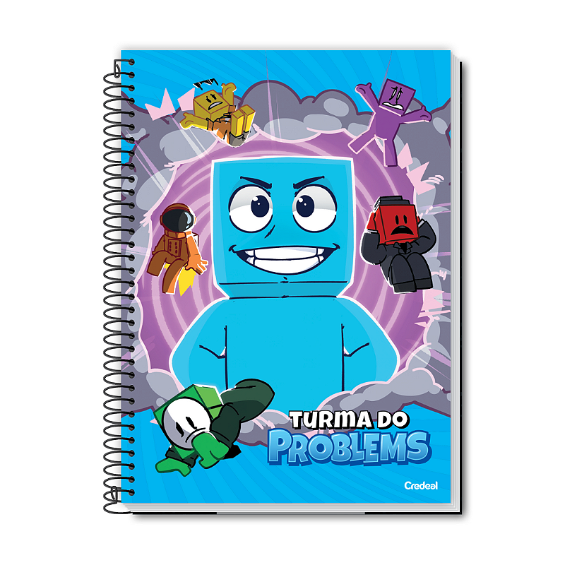 Caderno Universitário 10 Matérias, 160 folhas - Problems - Curta Loja ...