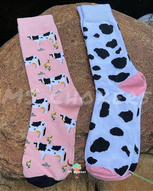 Meias Country Cano Longo - Vaca - MS Chokers | Acessórios