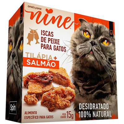 Nine Cat Tilápia e Salmão 15g - BichosPetshop