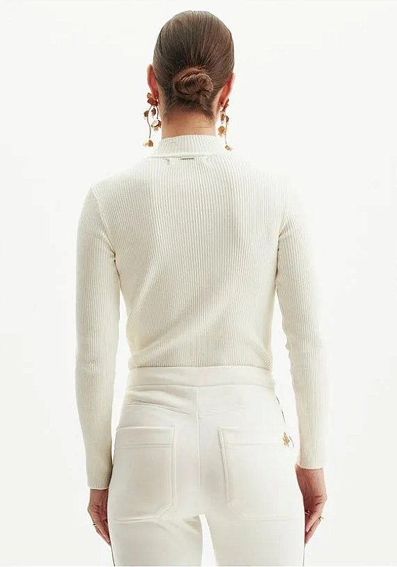 BLUSA TRICOT GOLA ALTA LANÇA PERFUME - en_levo - LOJA DE MULTIMARCAS