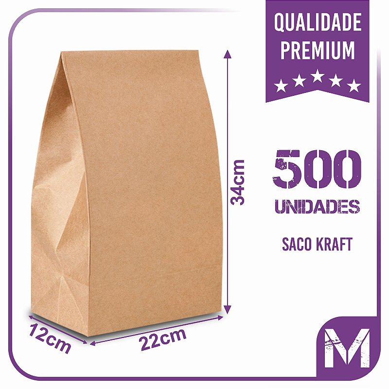 Saco SOS M Liso - 500 Unidades - Dalpack Embalagens