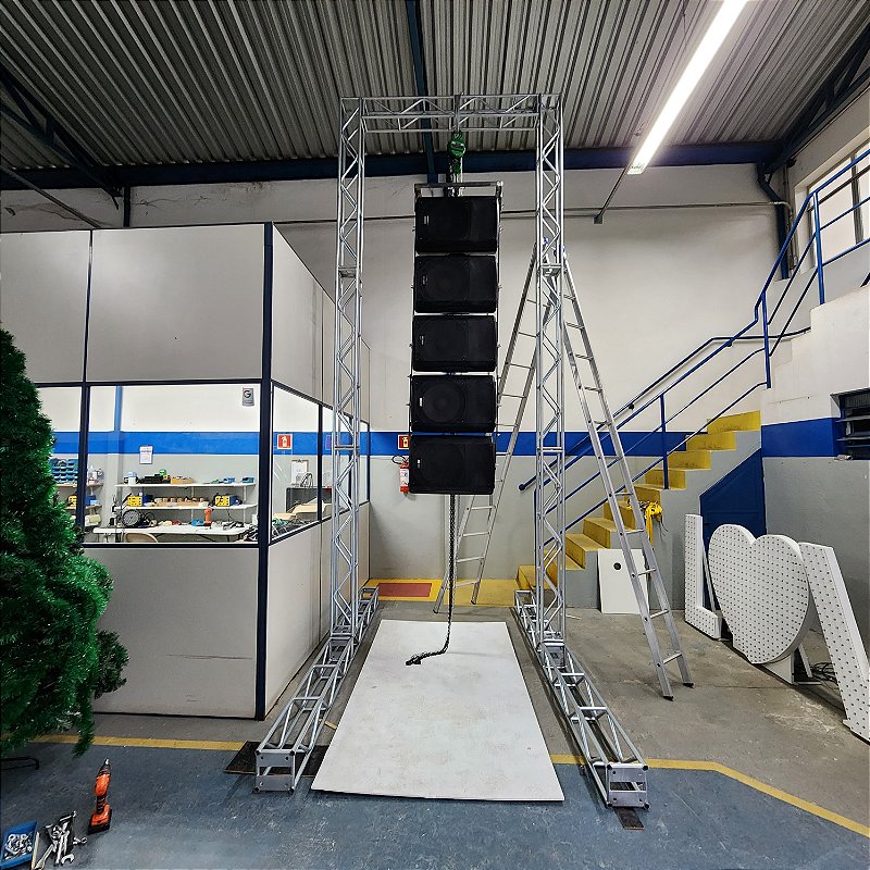Locação Line Array (P.A. / Fly) de 5 Caixas de Som Ativas 15" - Artshows