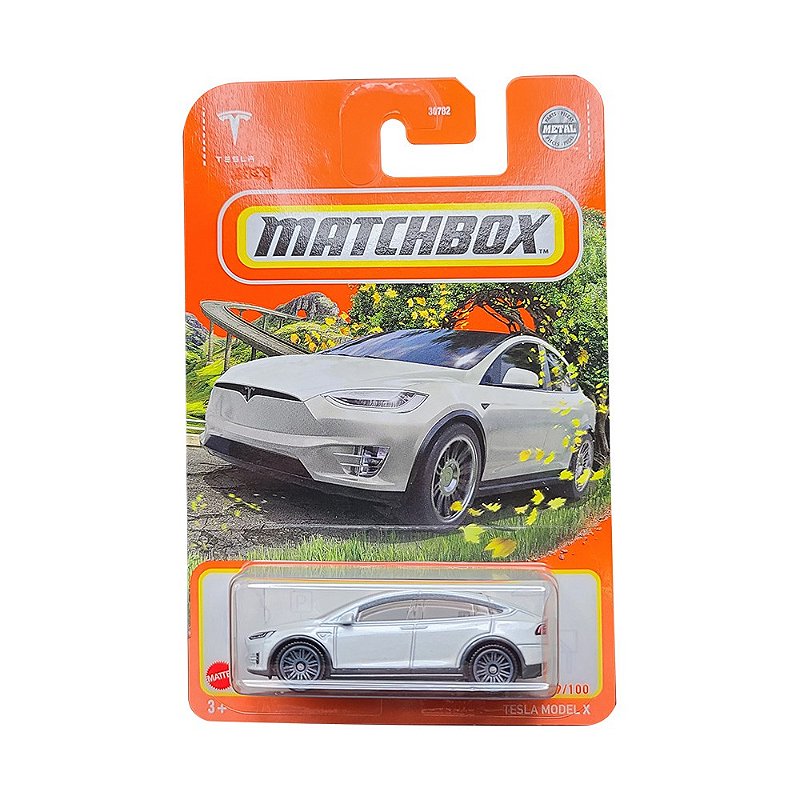 Matchbox Tesla Model X - Branco - Mini Hunts