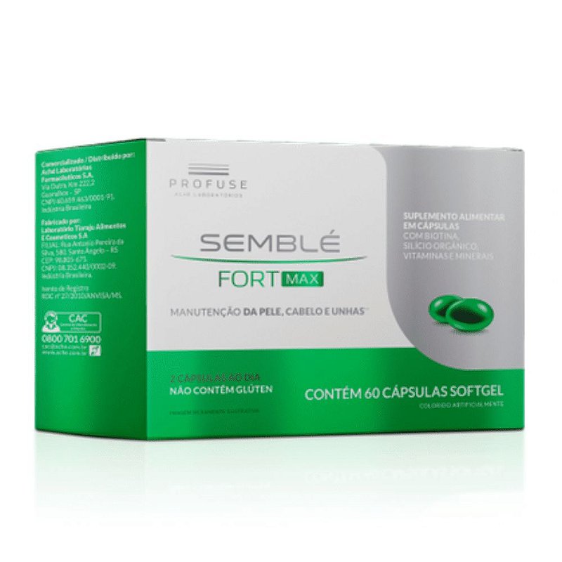 Profuse Fort Max Semblé Polivitamínico 60 cápsulas - DERMAweb ...