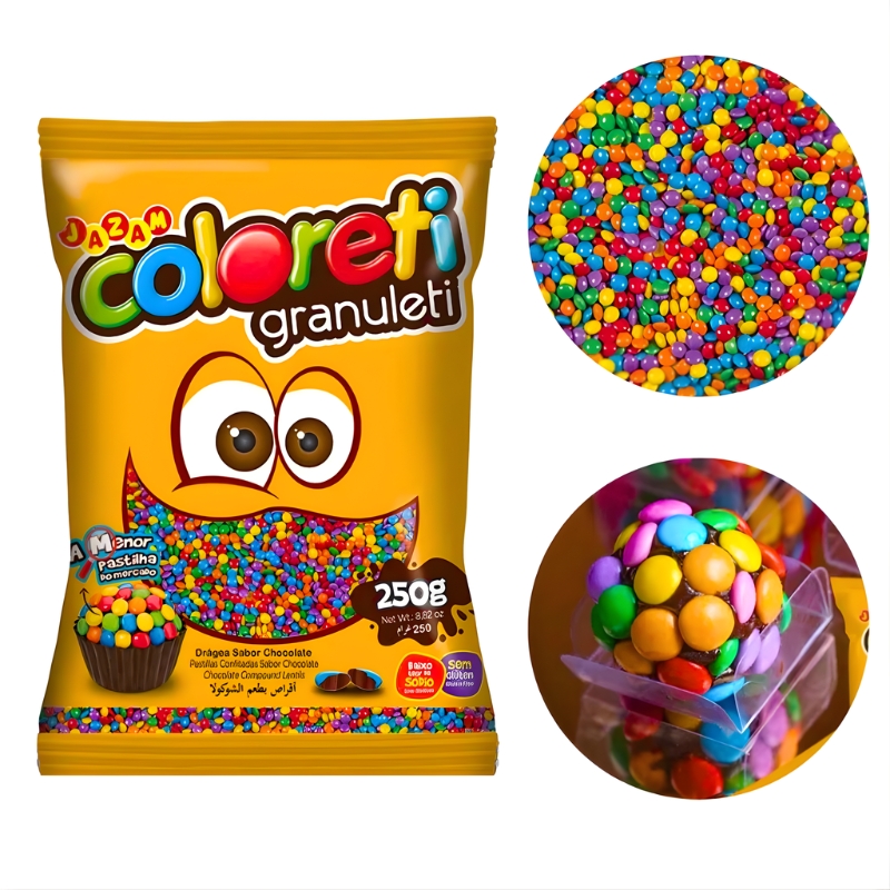 COLORETI GRANULETI MINI JAZAM - 250G - New Festa - Artigos Para Festa ...