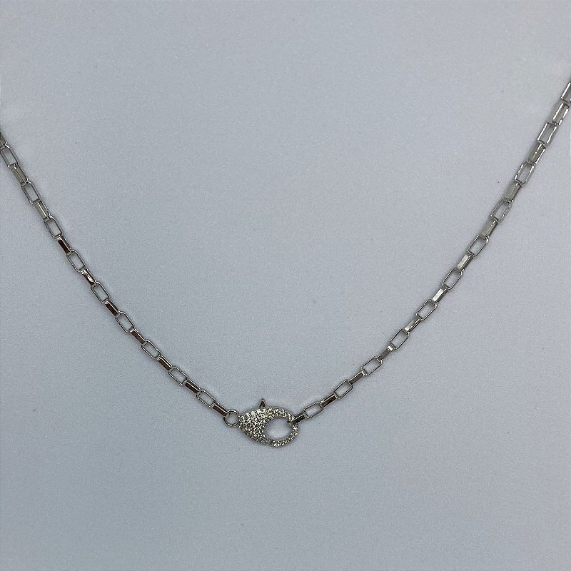 Colar Fecho Micro cravejado - Mency