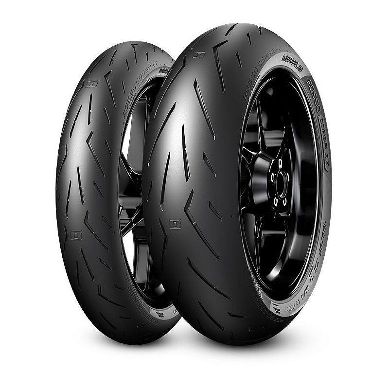 Par Pneus Pirelli Rosso Corsa 2 120/70-17+180/55-17 - Fisch Moto Center