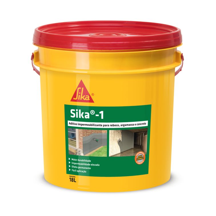 Sika 1 Balde 18lts - Impercid Impermeabilizantes
