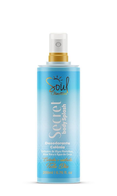 Body Splash Secret 200ml - Soul Cosmeticos - Make Lovely