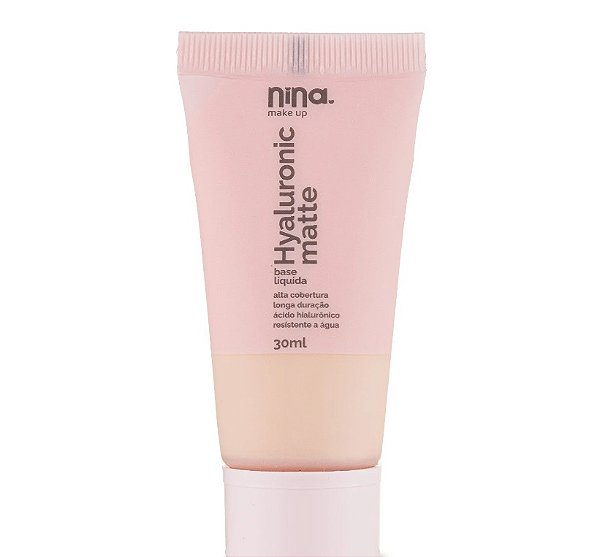 BASE LIQUIDA HYALURONIC MATTE - NINA MAKEUP - Make Lovely