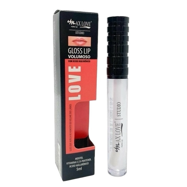 Gloss Lip Volumoso Transparente 5ML - Max Love - Make Lovely
