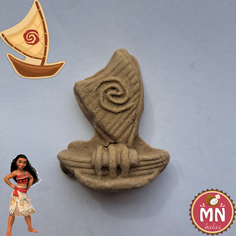 Kit com 50 balas de coco de barco moana 2 - MN Balas de Coco