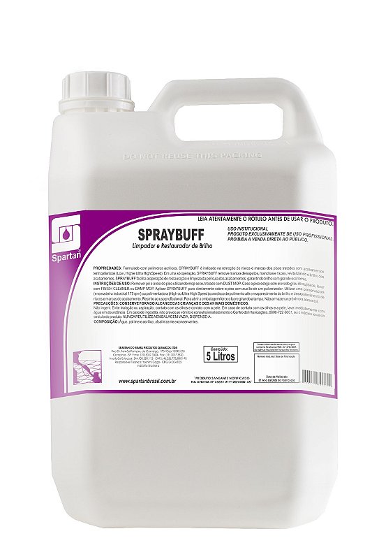 Limpador Restaurador de Brilho Spraybuff 5 Litros - Spartan | Jm Imper ...