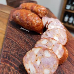 Linguiça Paio Artesanal Defumada Pacote 454g - Vila Curatta