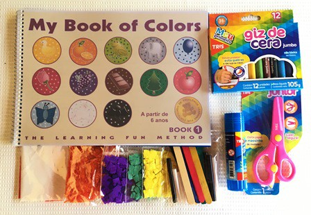 Kit especial - Livro de Atividades - My Book of Colors 1 com kit ...