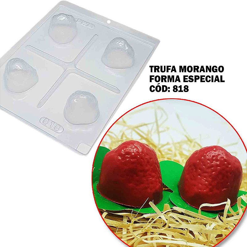 Forma Especial c/ Silicone Trufa Morango Cód 818 -BWB - Tudo para sua ...