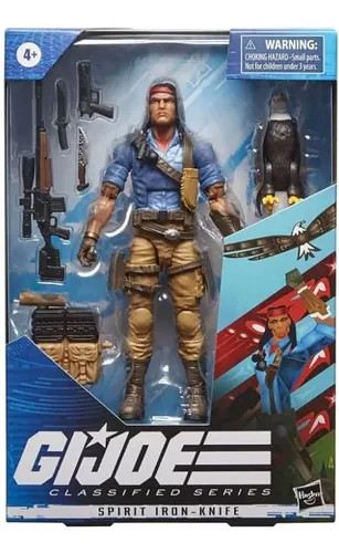 Boneco Gijoe Classified Indio Spirit Iron Knife - Hasbro - AutoMOTIVO Store