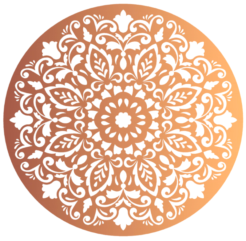 Mandala Flor Arabesco 120x120cm - Decoração Luxo - Esculturas de parede ...