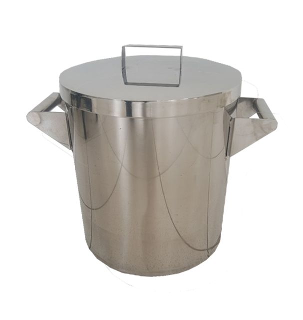 Balde em inox 304 com Tampa - Equipa Inox